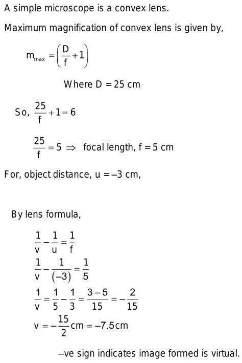 The Maximum Magnification Which Can Be Obtained With The Help Of A