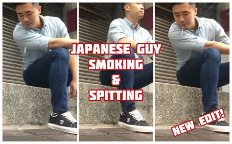 Japanese Guy Spitting During Smoke Break New Edit ThisVid