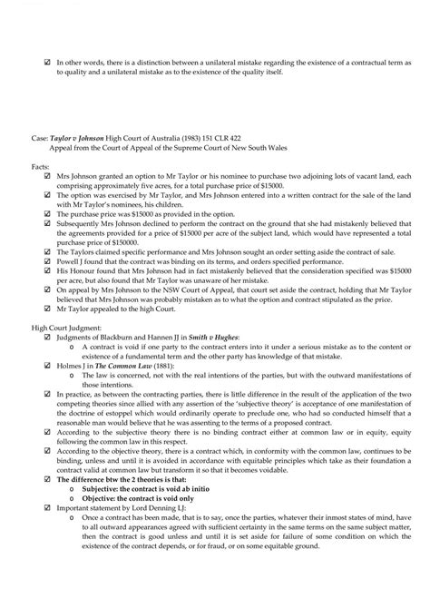 Contracts 2 Notes Laws1075 Contracts Unsw Thinkswap