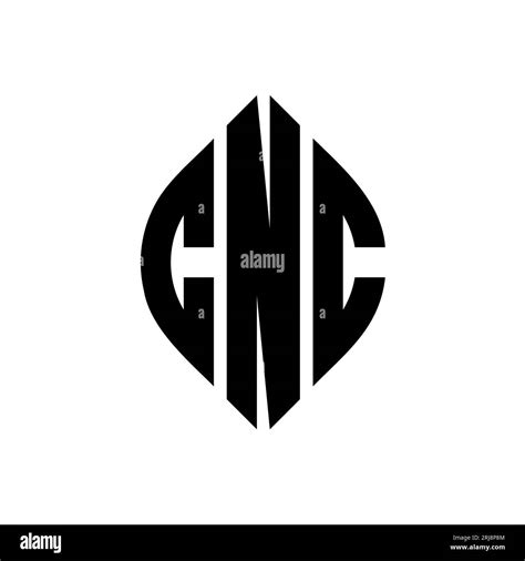 Cnc Circle Letter Logo Design With Circle And Ellipse Shape Cnc