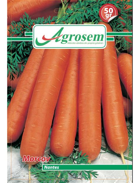 Seminte Morcov Nantes Agrosem 50 Gr Agrosemseedro