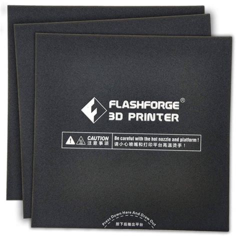 Flashforge Adventurer 3 Build Surface Sheet 3 Pack 3d Printer Superstore