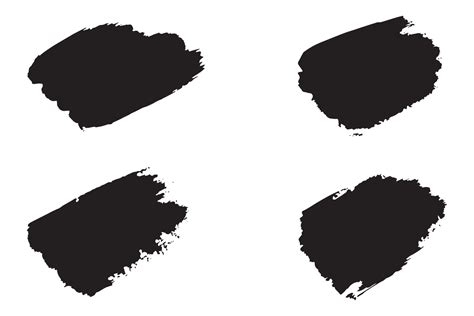 Colorful Grungy Paint Brush Dirty Brush Effect Rusty Paint Brush Effect Vector Art At