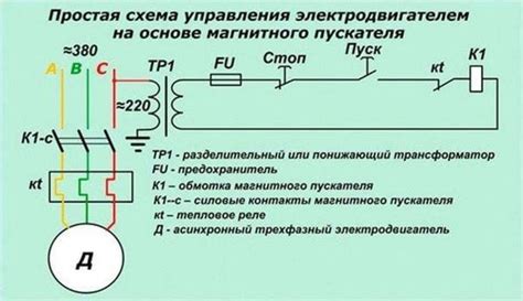 Схема подключения пускателя на 380 вольт