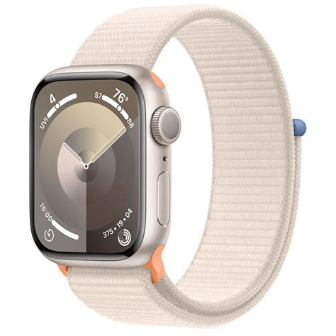 Смарт часовник Apple Watch 9, 41 мм, Starlight Aluminium Case ...