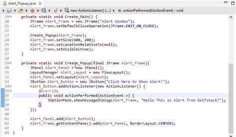 Alert Popup In Java Delft Stack