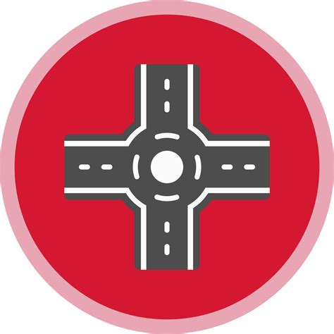 Roundabout Vector Icon Design 20571115 Vector Art At Vecteezy