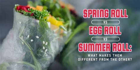 Spring Roll Vs Egg Roll Vs Summer Roll What Makes Them Different