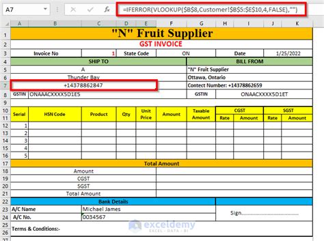 Create GST Invoice Format In Excel Methods