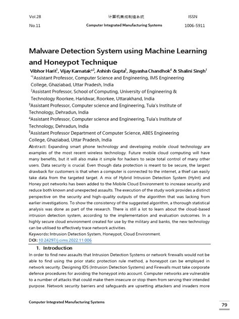 6 malware detection pdf cloud computing computer network