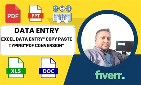 do data entry copy paste data mining pdf conversion typing by