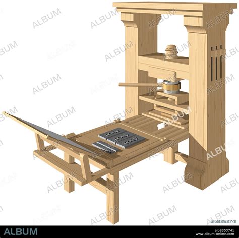 Gutenberg Printing Press Model