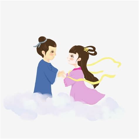 소 Weaver 회의 일러스트 칠석 직녀 발렌타인 데이 칠월칠석날 Png 일러스트 및 Psd 이미지 무료 다운로드