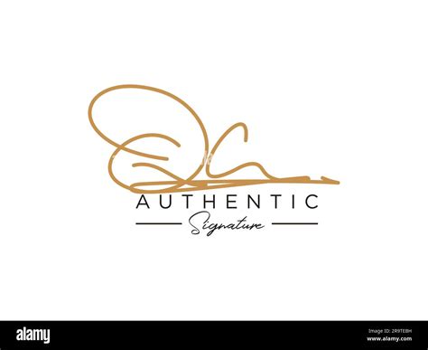 Qc Signature Logo Template Vector Stock Vector Image And Art Alamy