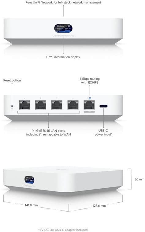 Ubiquiti Unifi Cloud Gateway Ultra Unifi Gateway S Podporou Ips Ids Controller