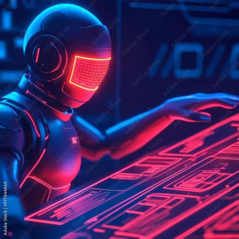 Ai Powered Ux Improvement Tool Digital User Behavior Analysis Glowing Suggestions Futuristic