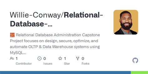 Github Willie Conwayrelational Database Administration Capstone