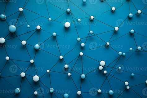 Science Connect Abstract Background Networking Structure Technology Polygon Blue Atom Scientific