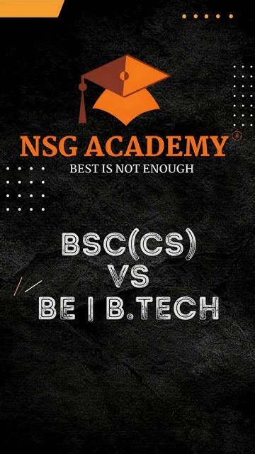 Introduction Of Comparison Of Courses Part 2 Bsccs Vs Be Btech Education Bsccs Be