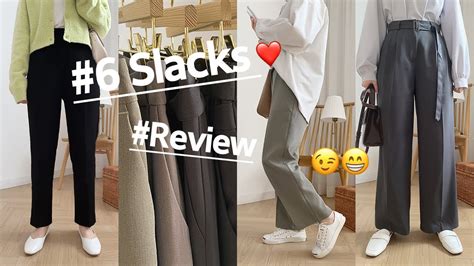[세로룩북]고고싱 슬랙스 6종 리뷰 L 봄🌼 신상 바지 L 키작녀 바지 L 하비 바지 L 기장별 바지 옵션👍 L 봄 슬랙스 왔다네 왔다네~ 드디어 왔다네 Youtube