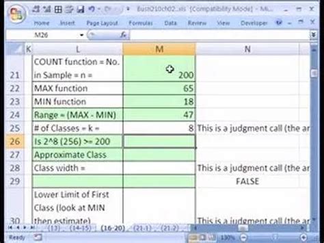 How To Group Quantitative Data Into Classes In MS Excel Microsoft Office WonderHowTo