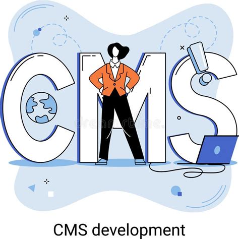 Concept Of Digital Content Management System Cms Development Software Metaphor Program