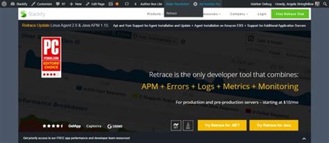 top java tools error log tools and web extensions