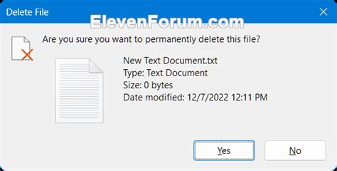 Enable Or Disable Permanently Delete Instead Of Recycle Bin In Windows Windows Forum