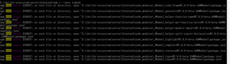 Vuejs 使用npm 安装lodash出错 Segmentfault 思否