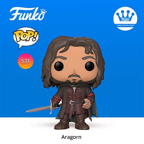 Фигурка Funko POP! Movies LOTR/Hobbit S3 Aragorn/ Фанко ПОП "Хоббит ...