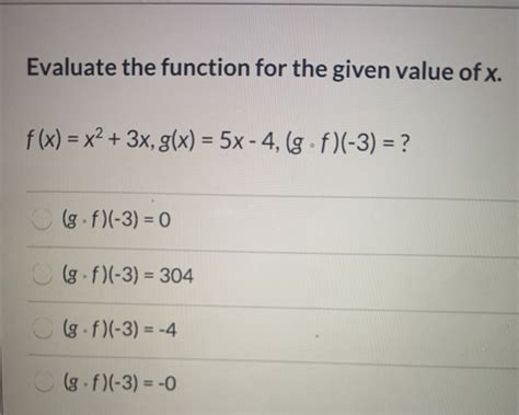 Solved Fx X 2 3x Gx 5x 4 Gf 3