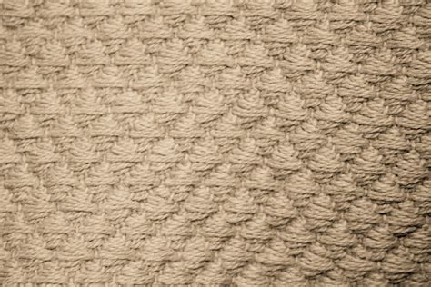 Tan Diamond Patterned Blanket Close Up Texture Photos Public Domain