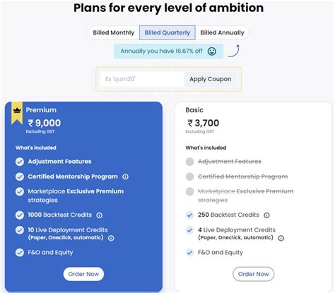 plans addon quota quantman best algo trading platform faqs