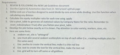 solved requirements 1 review and following the new lab