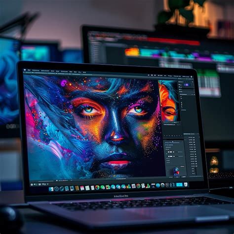 quotediting software interface on laptop complex toolsquot premium ai generated image