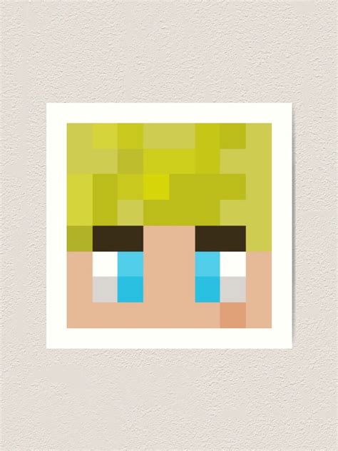 Tommyinnit Head Art Print By Themcytcorner Redbubble