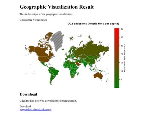 Visualizing Geographic Data A Guide To Using World Bank Open Data Tutorials Crosscompute