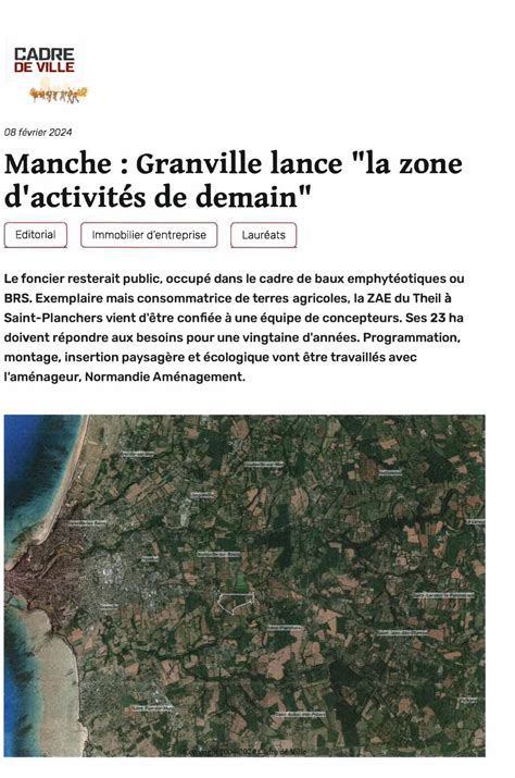Patrick Chavannes On Linkedin Zae Du Theil Saint Planchers La Zone Dactivités De Demain