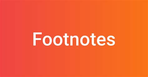 Footnotes Scipress