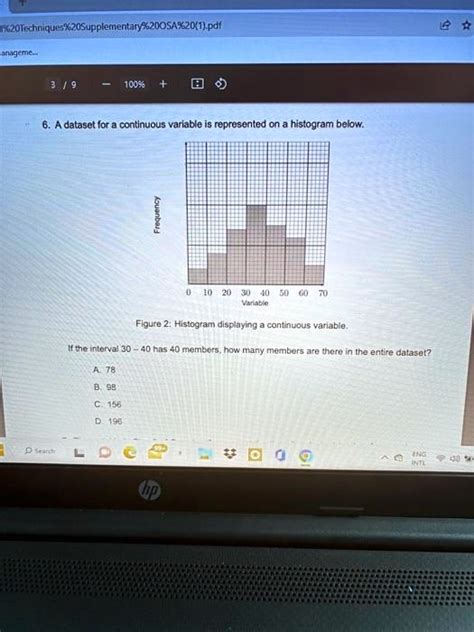 Solved Texts Techniques Supplementary Osa 1 Pdf 3 9 100 6 A Dataset For A Continuous