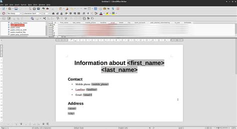 creating documents from a template using libreoffice s ‘mail merge feature