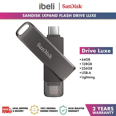 Sandisk Ixpand Flash Drive Luxe Shopee Malaysia