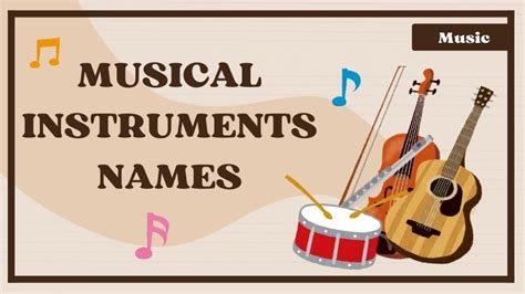 Musical Instrument Names A List Of Common Musical Instruments Spoken
