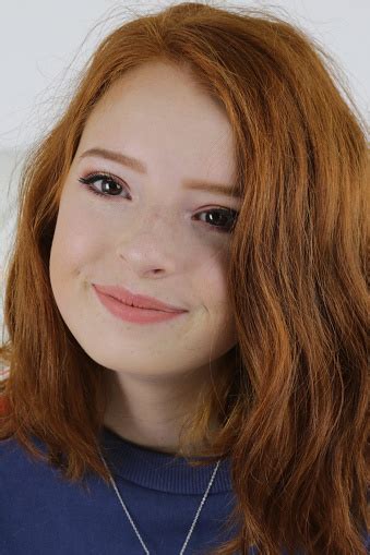Closeup Image Of Teenage Girl 14 15 With Pale Skin And Freckles Natural