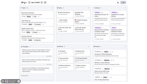 Diry Organize Your Life Betalist