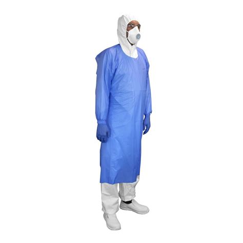 Strong Blue Fluid Resistant Isolation Gowns Pack 100 Janpal Uk Leading Supplier Of