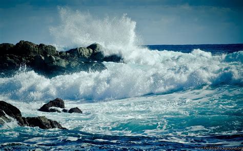 Beach Waves Wallpapers For Desktop 55 Images