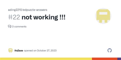 Not Working · Issue 22 · Ading2210edpuzzle Answers · Github