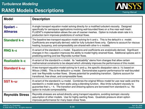 ppt chapter 6 turbulence modeling powerpoint presentation free