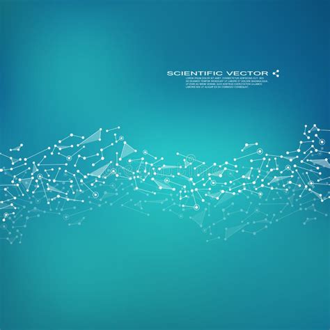 Set Of Modern Scientific Banners Molecule Structure Dna And Neurons Abstract Background